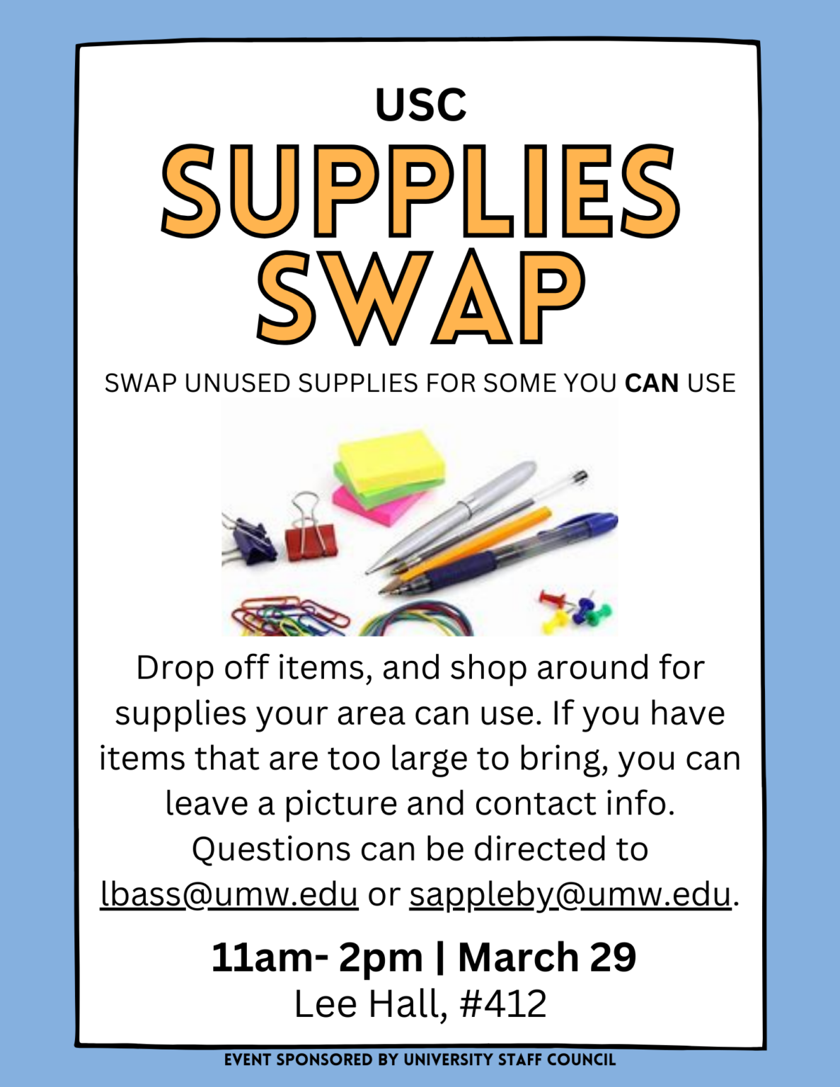 USC Supplies Swap Flyer - EagleEye